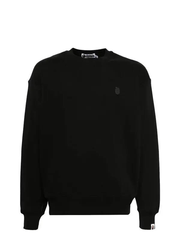 A BATHING APE Logo-patch Sweatshirt - Black