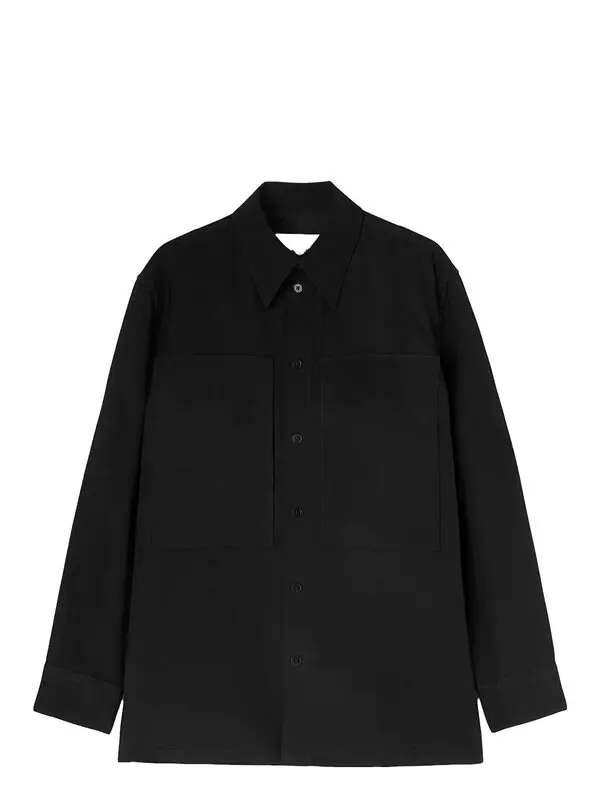 JIL SANDER Wool Shirt - Black