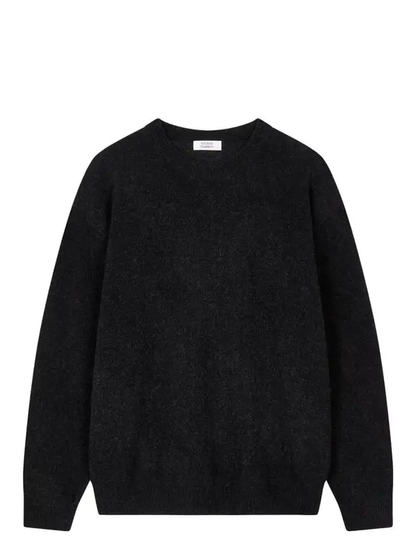 STUDIO TOMBOY Wool Jumper With Ribbed Trim - Grey