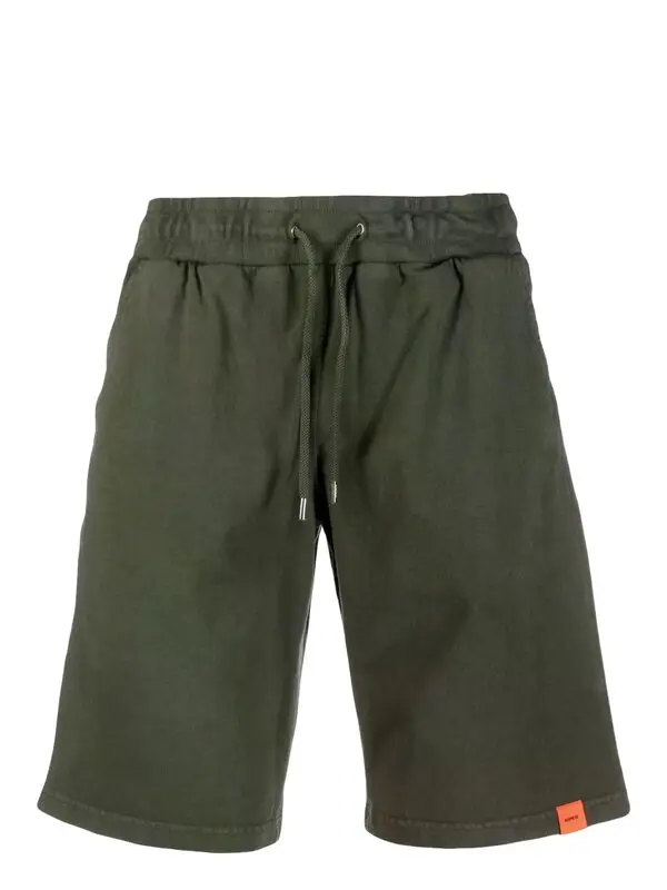 Aspesi Cotton Drawstring Shorts - Green