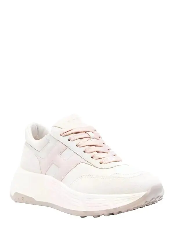 Hogan Almond Beige Lace-up Sneakers - Neutrals