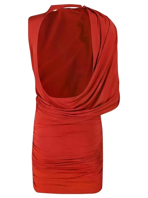 Magda Butrym Drape-detail Mini Dress - Red
