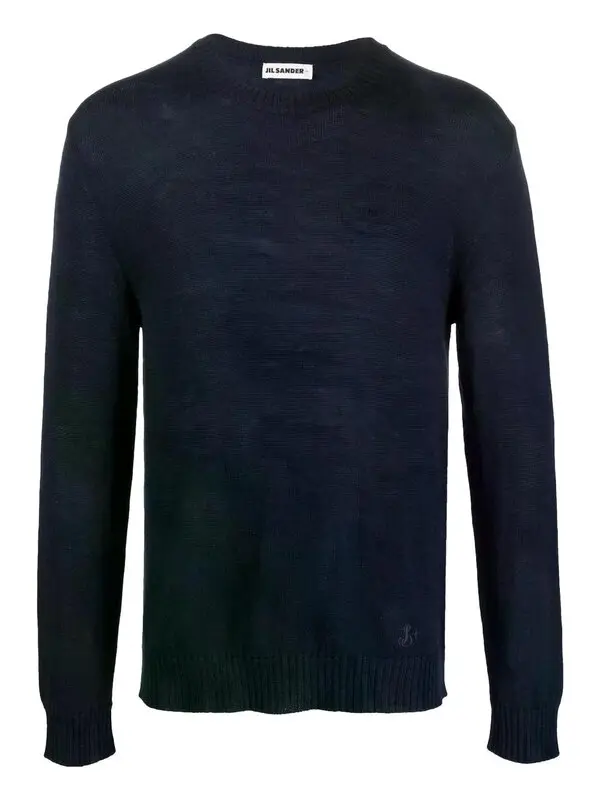 JIL SANDER Crew Neck Jumper - Blue