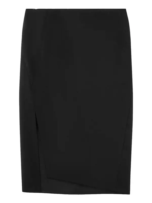 Versace Asymmetric Pencil Skirt - Black