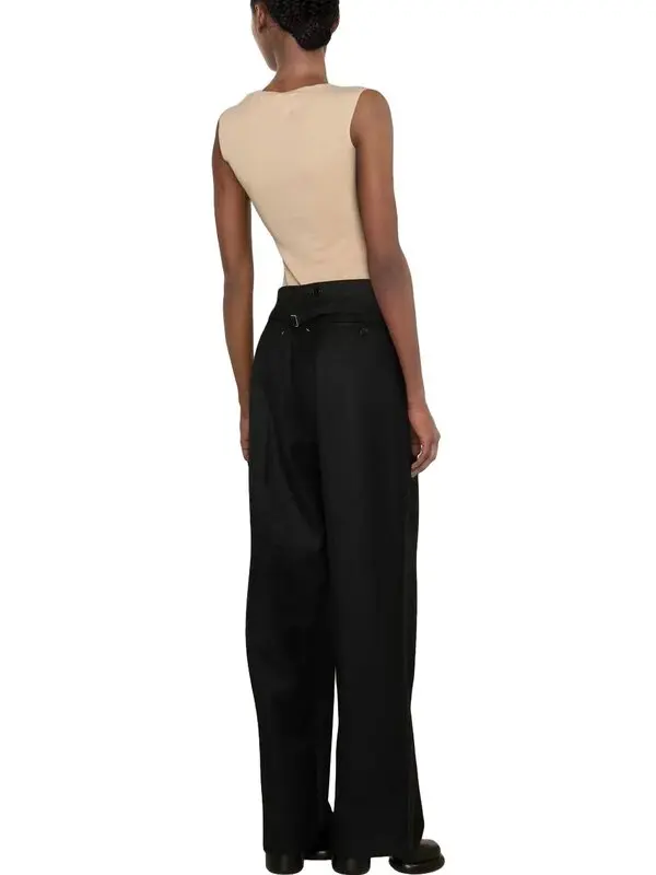 MAISON MARGIELA Round Neck Sleeveless Bodysuit - Neutrals
