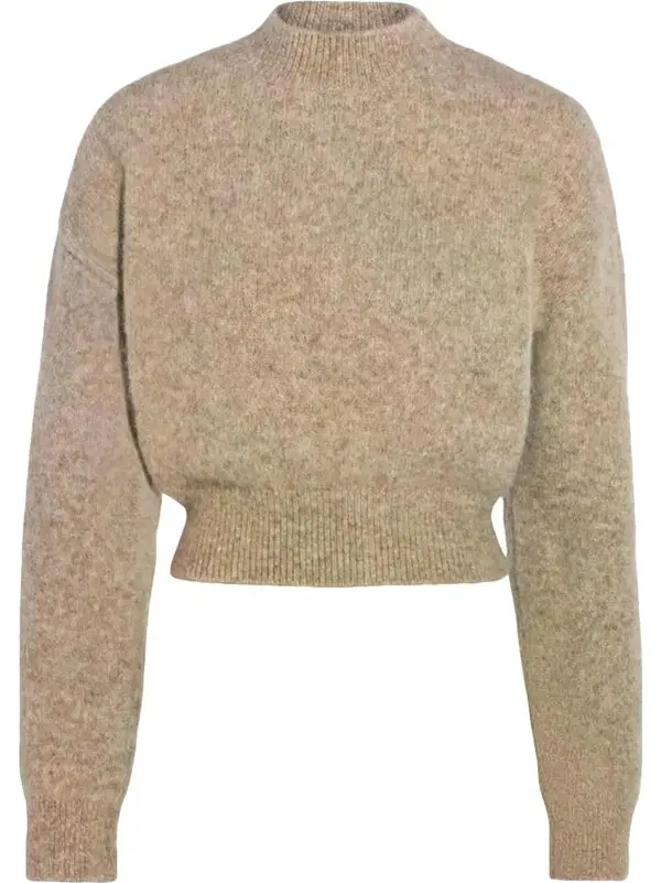 Jacquemus Alpaca Wool-blend Crew Neck Sweater - Neutrals