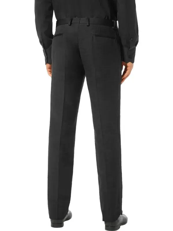 BILLIONAIRE Pressed-crease Trousers - Black