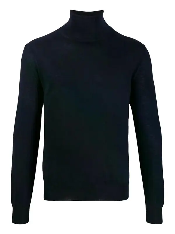 Canali Roll-neck Sweater - Blue