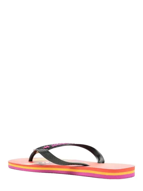 Maison Kitsuné X Havaianas Wave Print Flip Flops - Red