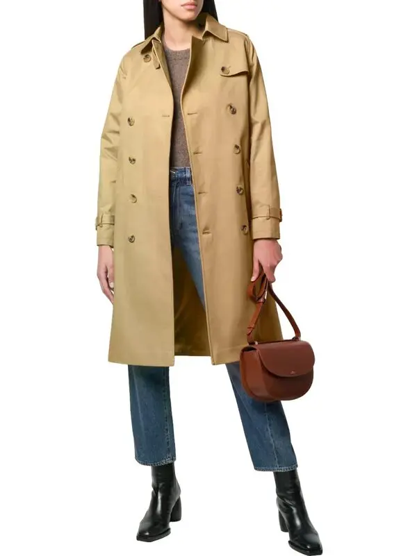 A.p.c. Greta Trench Coat In Sand Beige - Neutrals