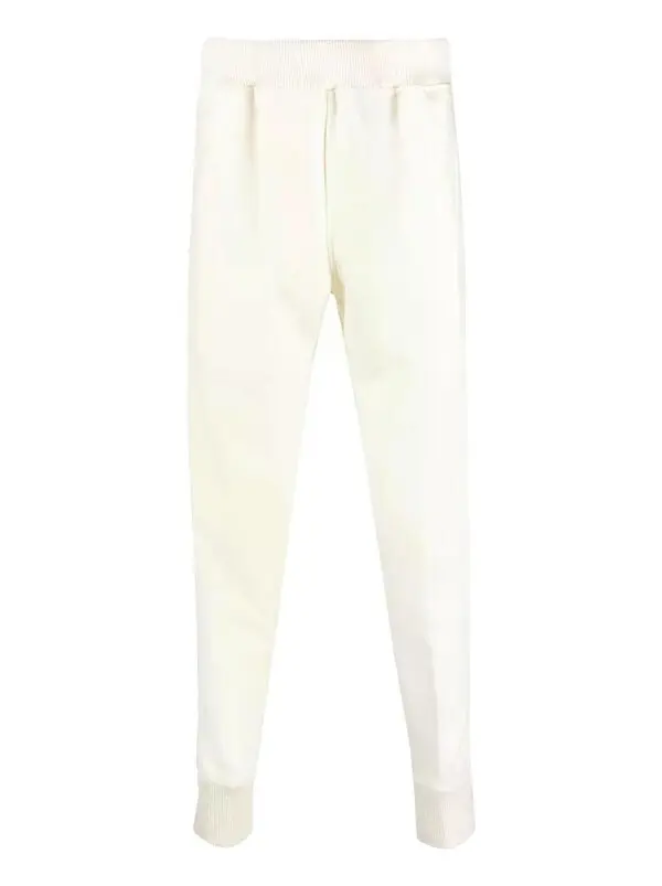 JIL SANDER Elasticated-waistband Wool Track Pants - Neutrals