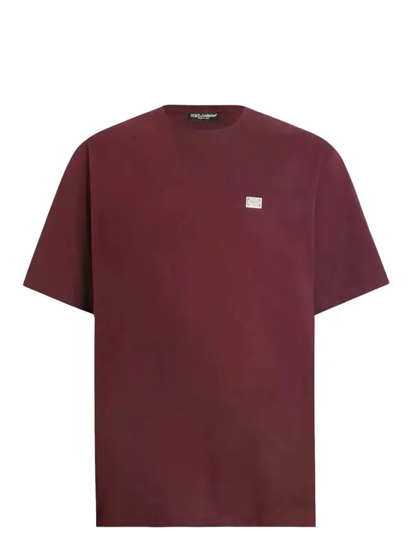 Dolce & Gabbana Logo-plaque T-shirt - Red
