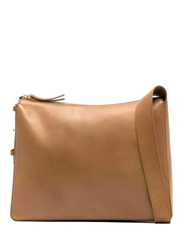 YU MEI Leather Tote Bag - Brown