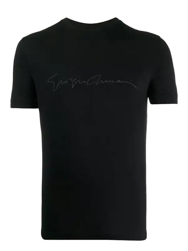 Giorgio Armani Signature T-shirt - Black