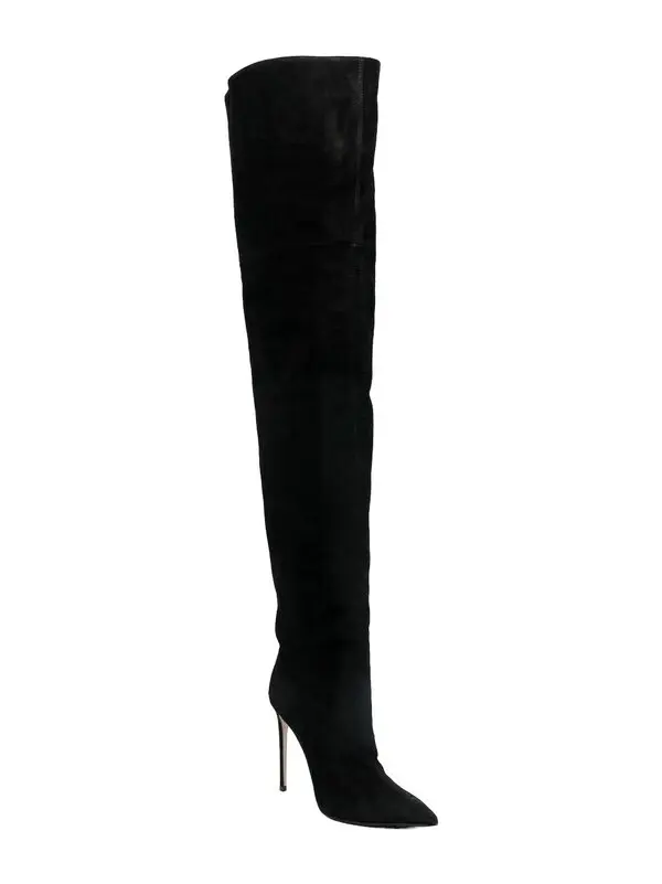 LE SILLA Eva Suede Thigh-high Boots - Black