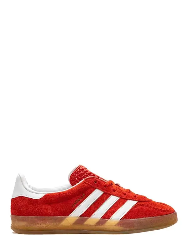 Adidas Gazelle Indoor Bold Orange Suede Sneakers - Red