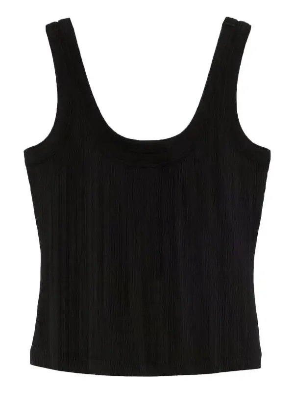 Citizens Of Humanity Faye Ribbed Scoop Neck Tank Top - Black