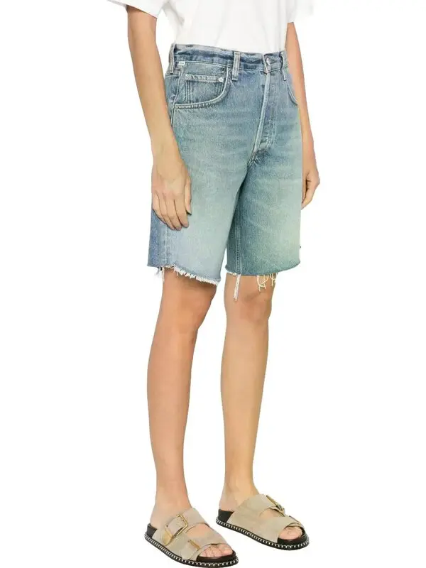 Citizens Of Humanity Distressed Denim Shorts - Blue