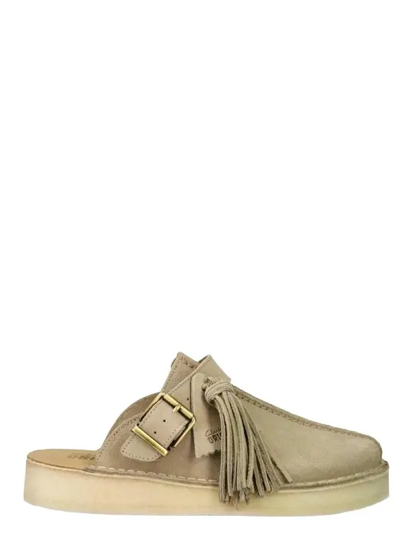 Clarks Suede Mules - Neutrals