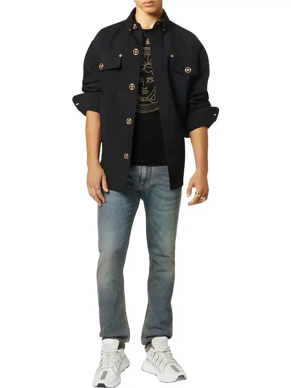 Versace Medusa Head Cotton T-shirt - Black