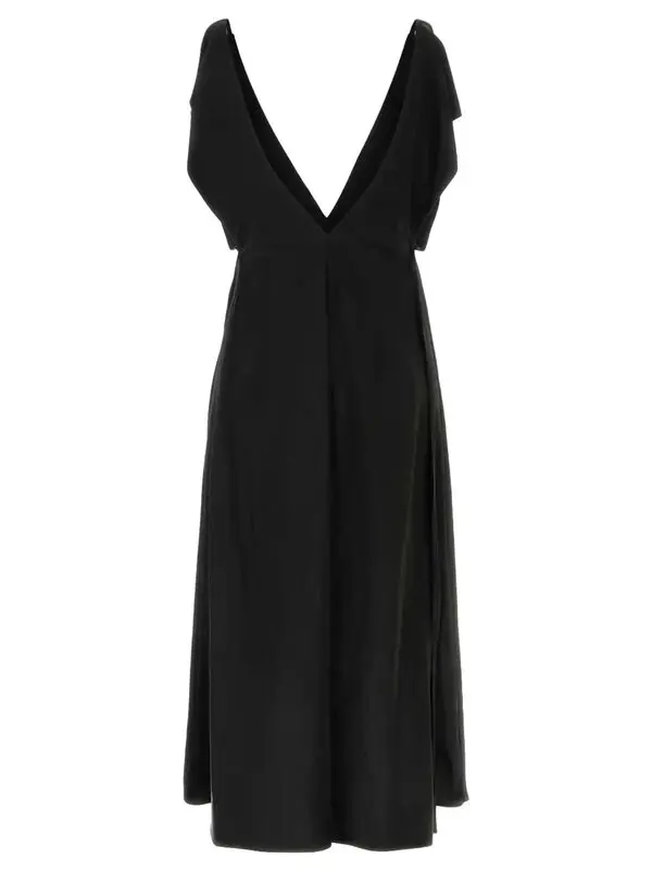 JIL SANDER V-neck Maxi Dress - Black