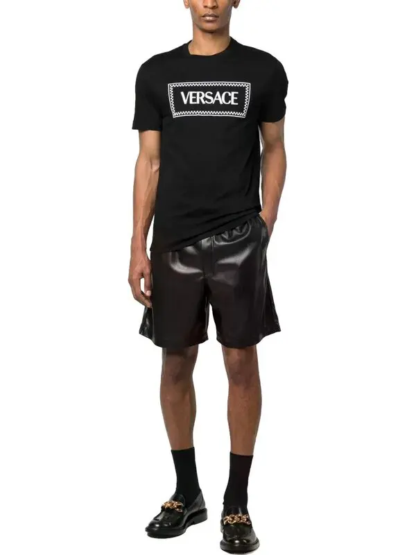 Versace Logo-detail T-shirt - Black