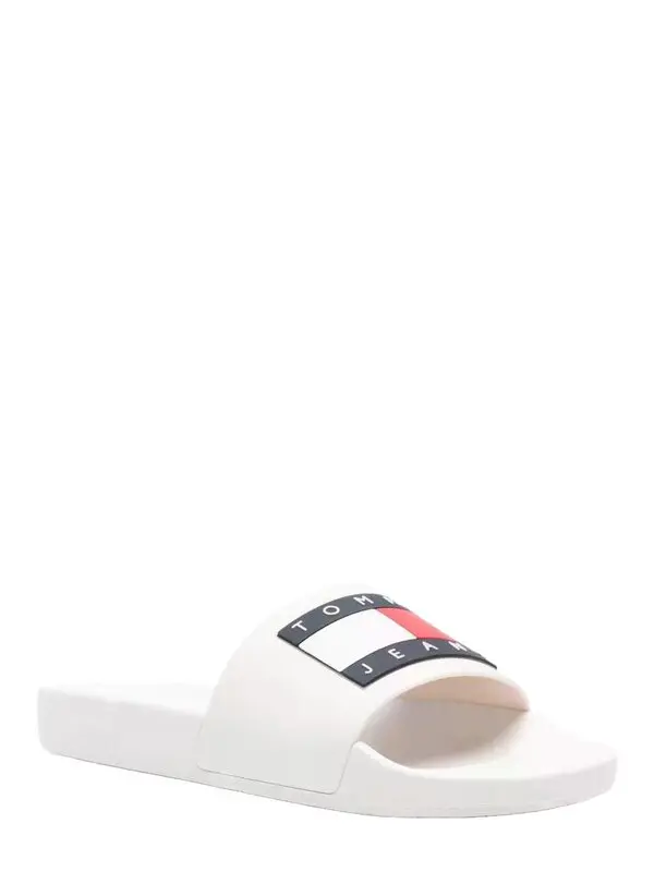 Tommy Hilfiger Flag-logo Pool Slides - Neutrals