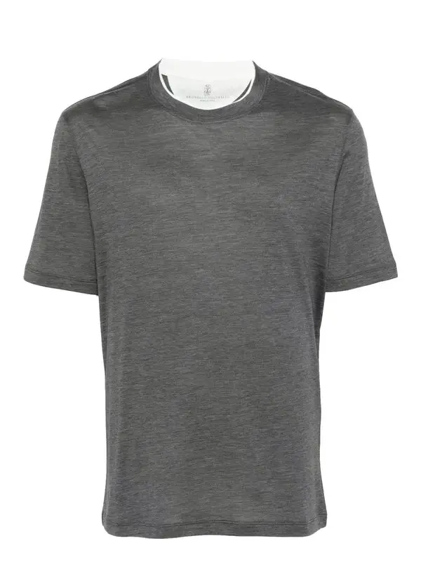 Brunello Cucinelli Jersey T-shirt - Grey
