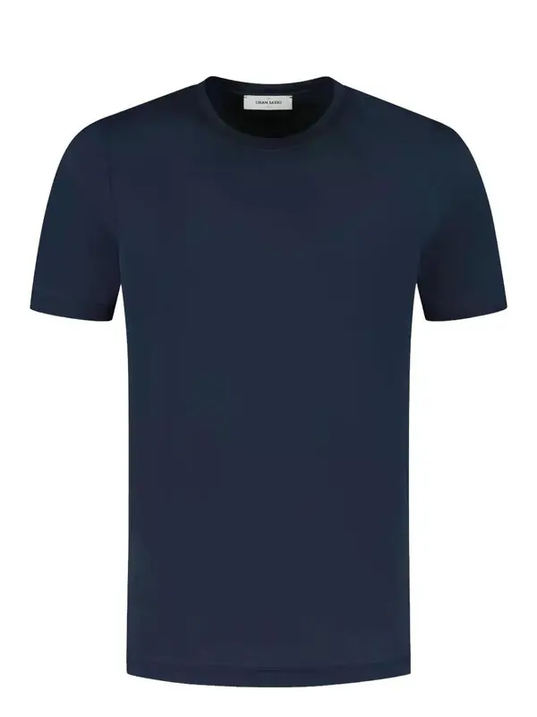 GRAN SASSO Cotton T-shirt - Blue