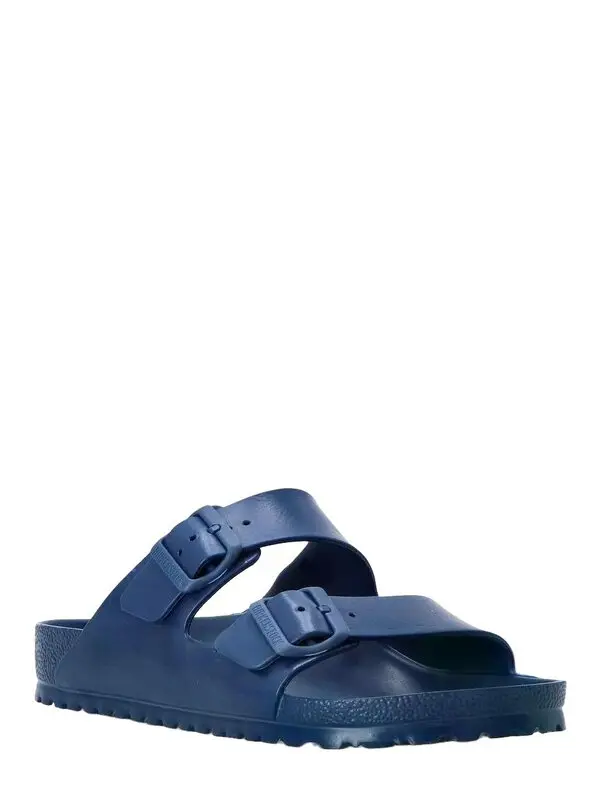 BIRKENSTOCK Arizona Buckle-detail Slides - Blue