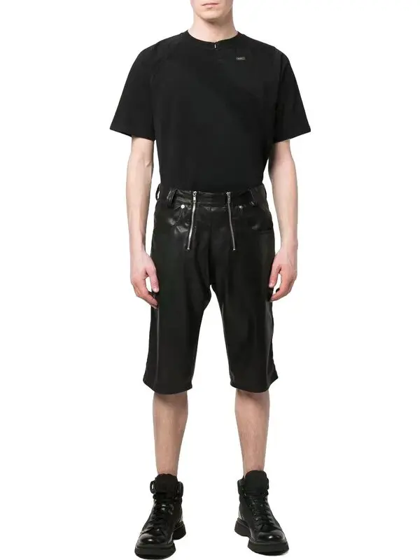 HELIOT EMIL Panelled Short-sleeved T-shirt - Black