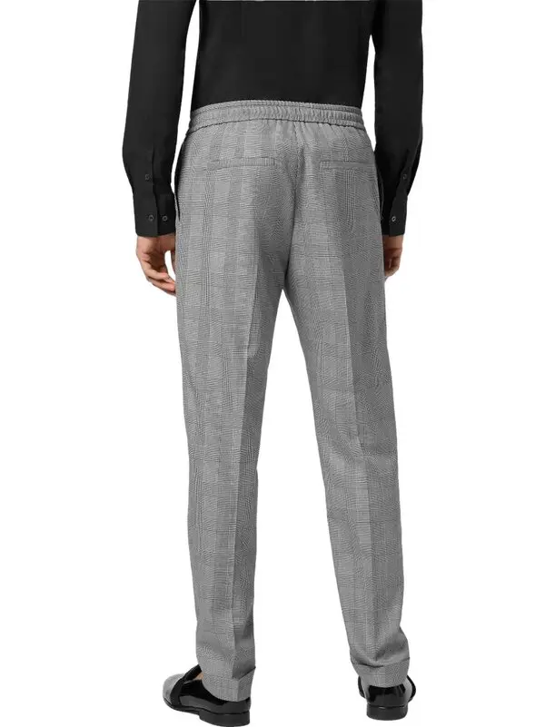 Philipp Plein Prince Of Wales-check Trousers - Black