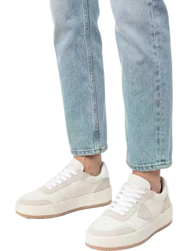 Philippe Model Paneled Sneakers - Neutrals