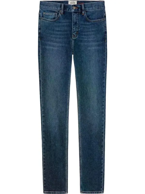 Zadig&Voltaire Mid-rise Slim-cut Jeans - Blue