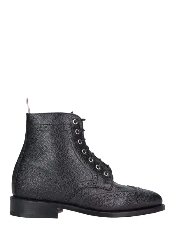 Thom Browne Wingtip Brogue Lace-up Boots - Black