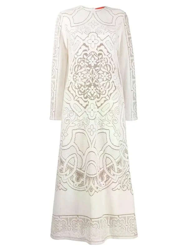 La DoubleJ Lacey Maxi Dress - White