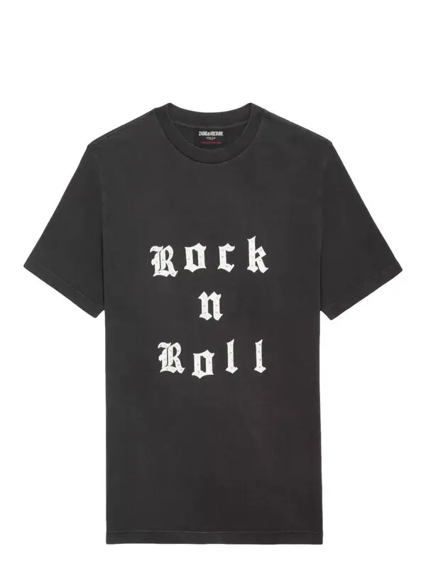 Zadig&Voltaire Edwin Printed Crewneck T-shirt - Grey