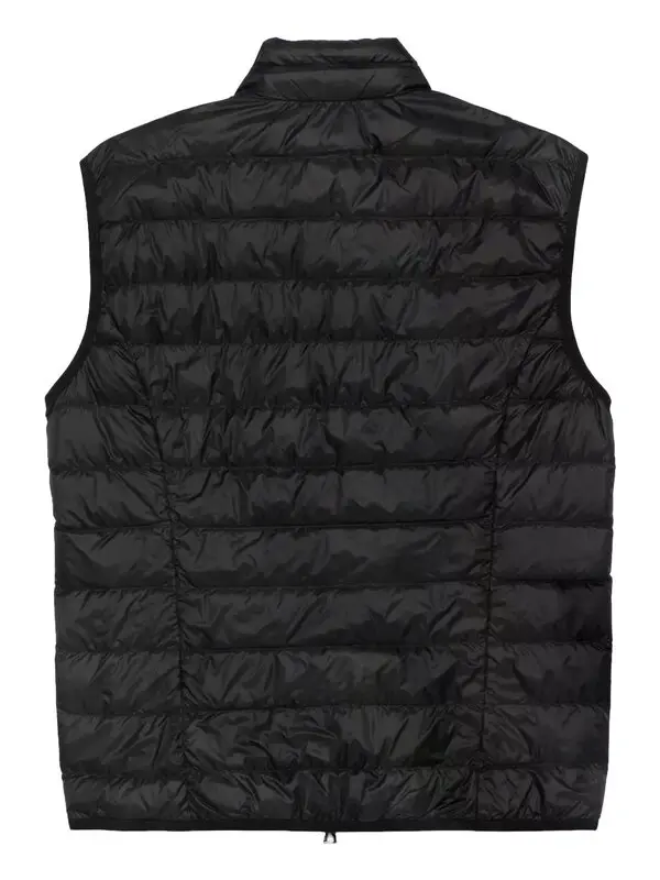 EA7 Logo-print Padded Gilet - Black