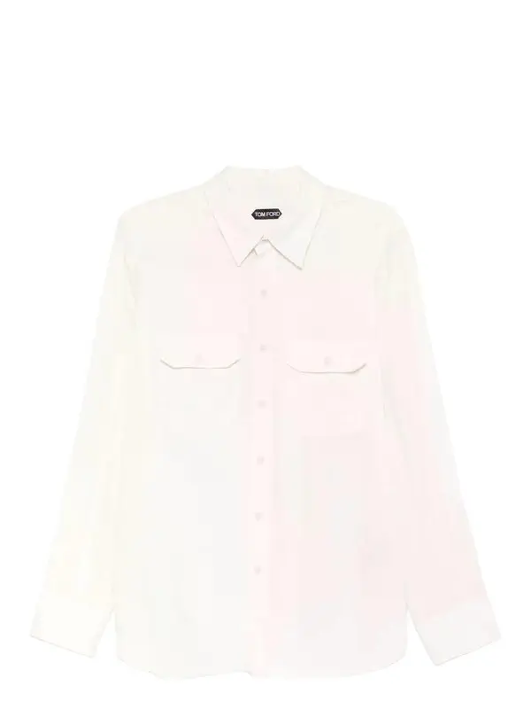 TOM FORD Twill Shirt - Neutrals