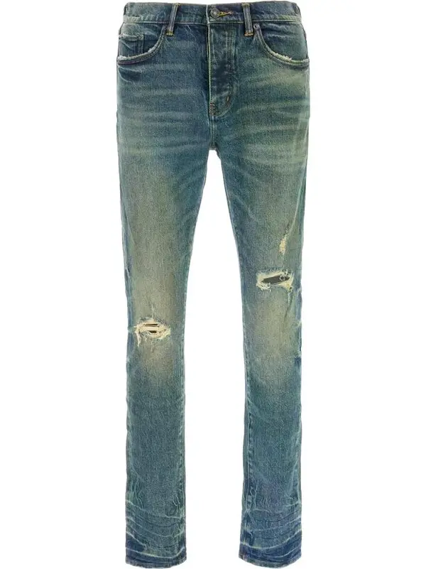 PURPLE BRAND Ripped Detailing Jeans - Blue