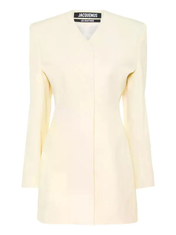 Jacquemus La Robe Cubo Mini Dress - Yellow