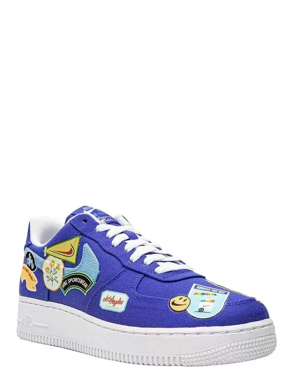 Nike Air Force 1 Low '07 Prm Los Angeles Patched Up Sneakers - Blue