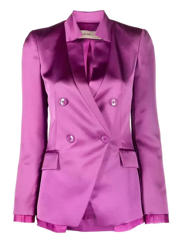 BLANCA VITA Double-breasted Blazer - Pink