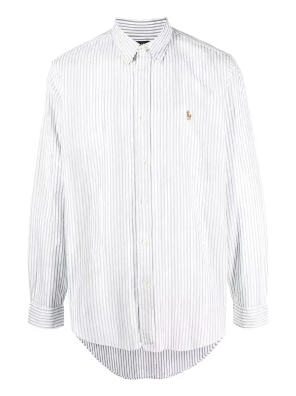 Polo Ralph Lauren Striped Button-down Shirt - Grey