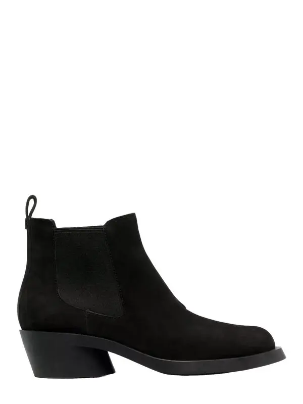Camper Bonnie 50mm Calf-suede Ankle Boots - Black