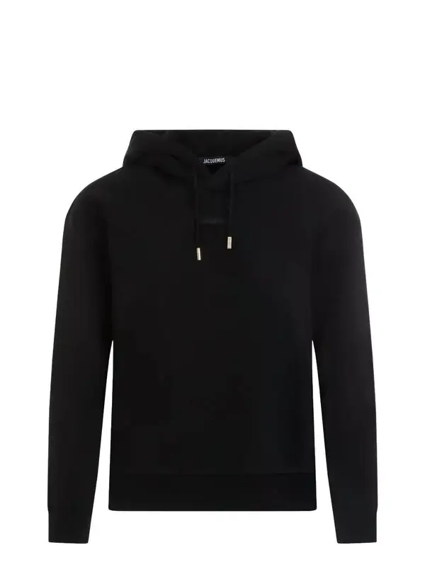Jacquemus Grosgrain Logo Hoodie - Black