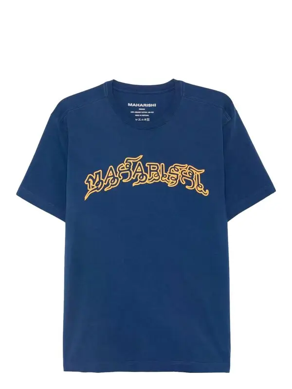 MAHARISHI 1489 Muay Thai Tiger Dragon T-shirt - Blue