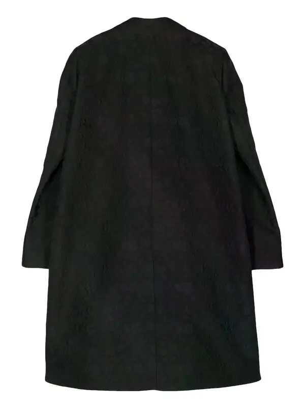 LANVIN Cloqué Midi Coat - Black