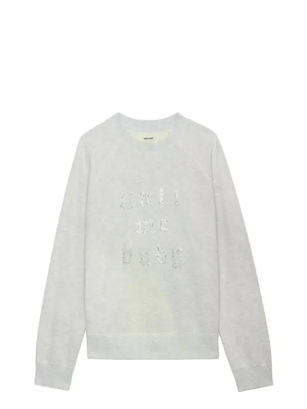 Zadig&Voltaire Rhinestone Embellished Sweatshirt - Grey