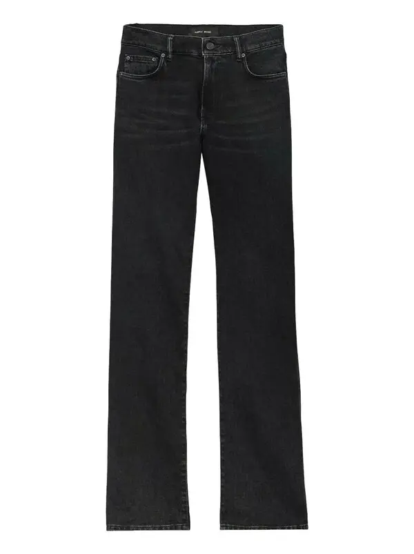 PURPLE BRAND Cut-out Flared Jeans - Black